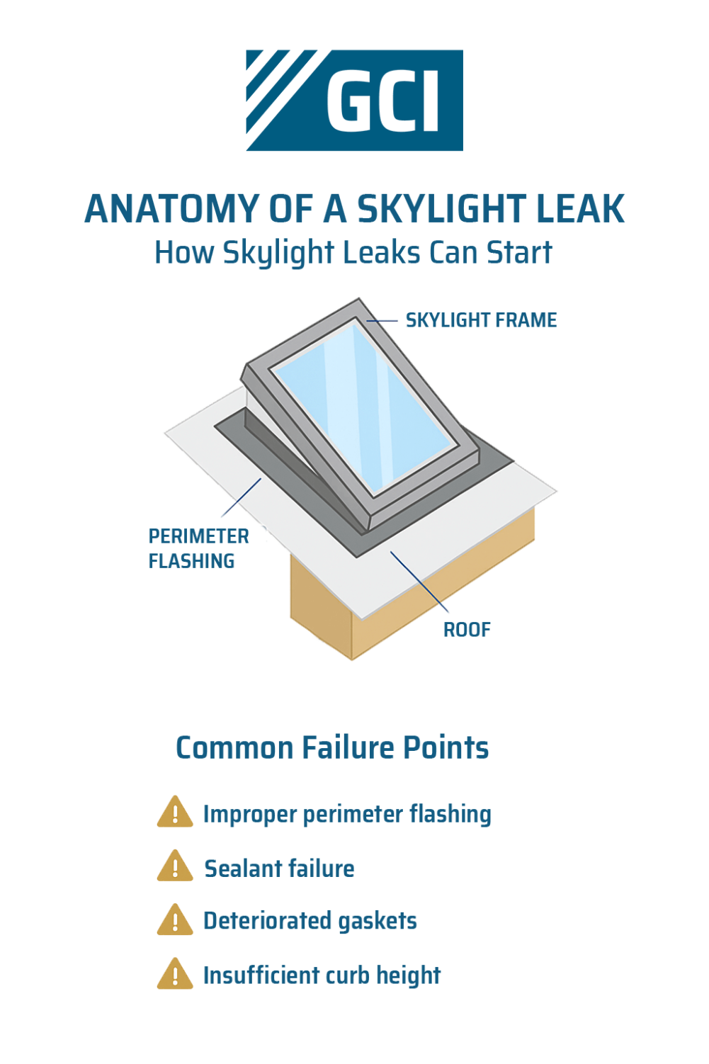 Skylight Leak Investigation on Palm Beach | GCI Consultants